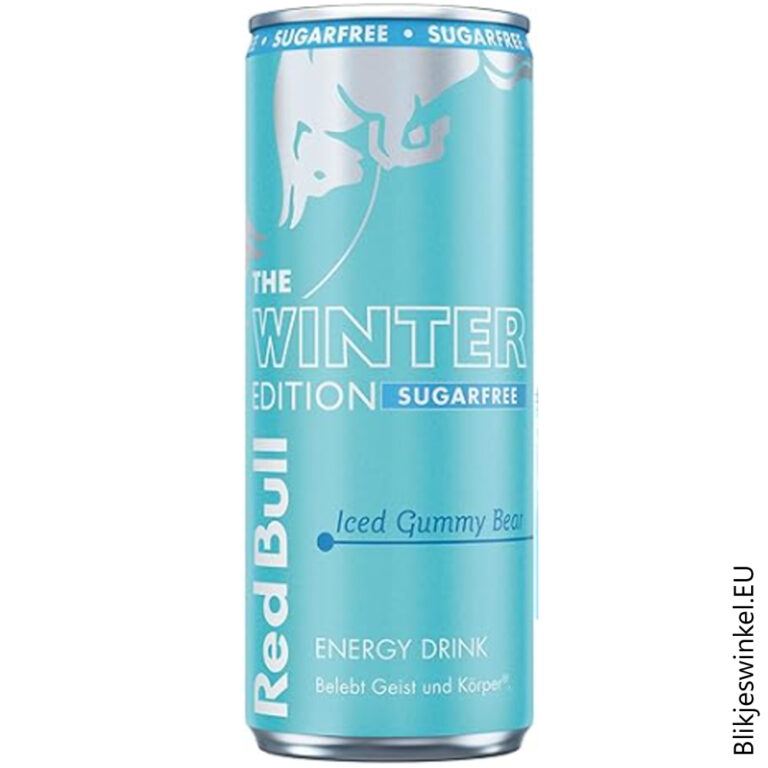 Red Bull, Iced gummy bear (Sugarfree) - Blikjeswinkel.EU