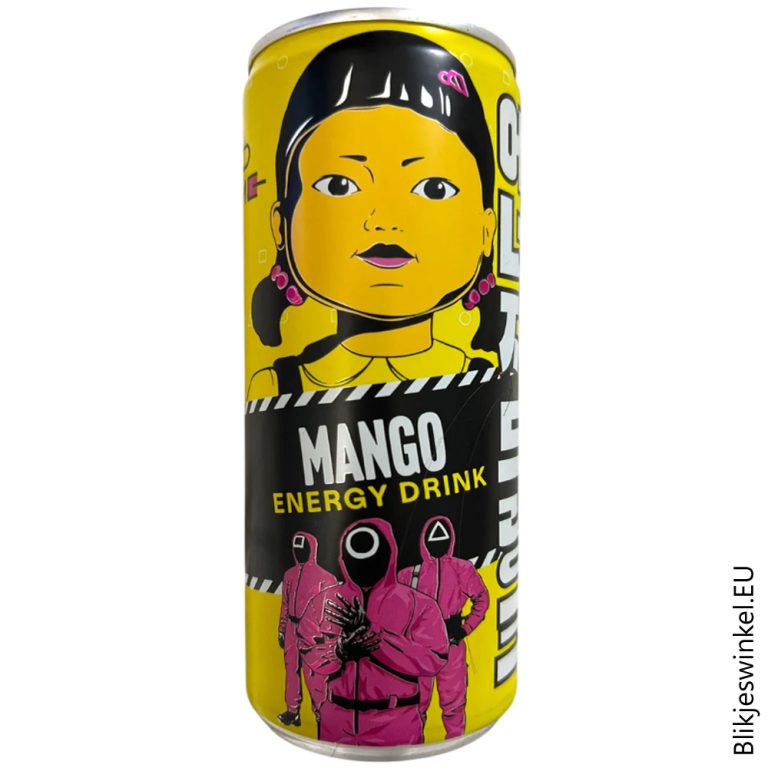 Squid Game, Energy Drink Mango - Blikjeswinkel.EU